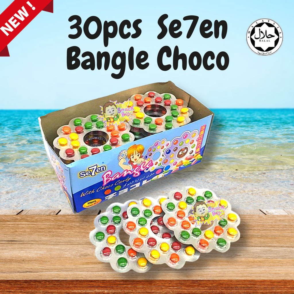 30pcs Se7en Flower Choco Bean Bangle candy Chocolate Coated Sugar ...
