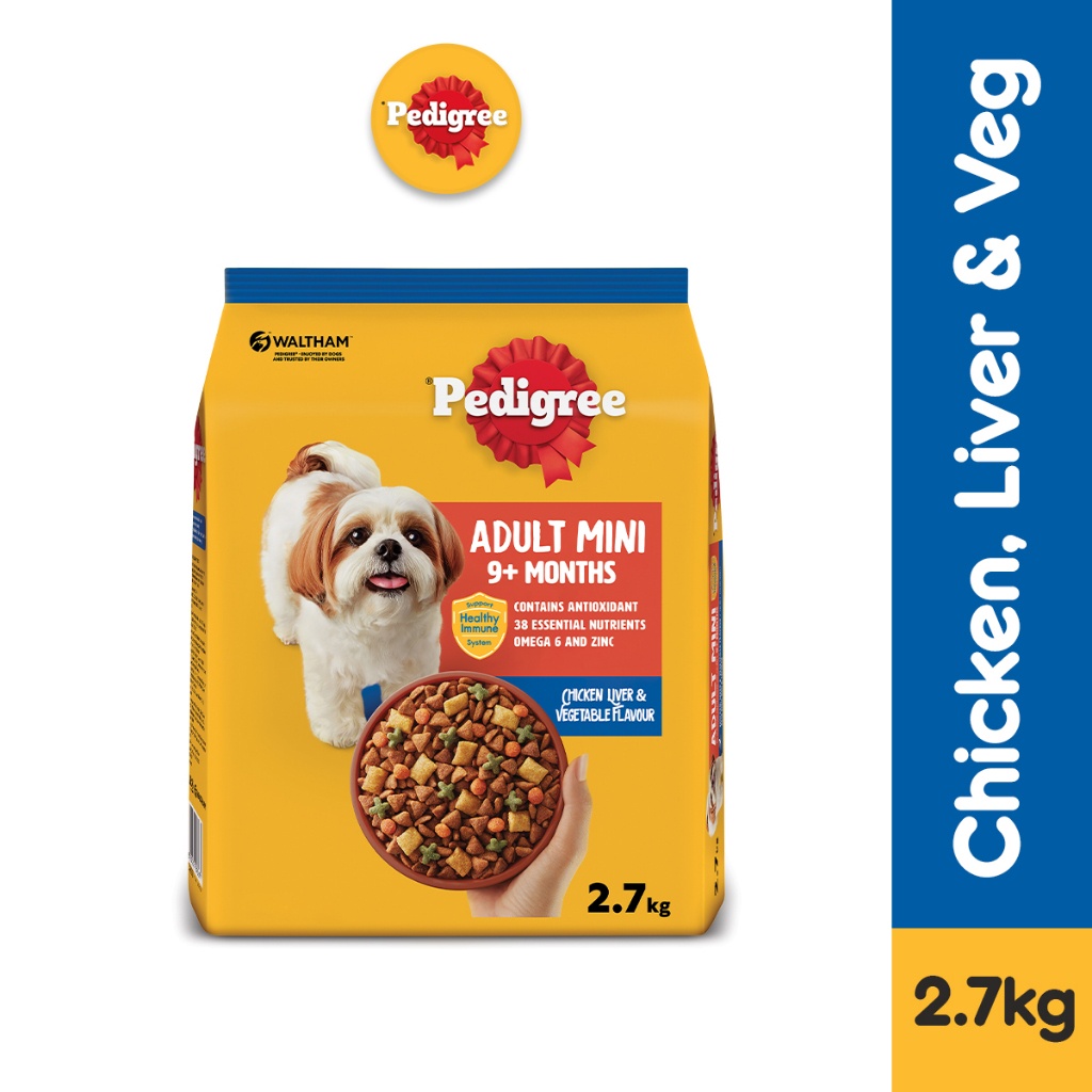 PEDIGREE Dog Food Dry - Mini Small Breed Pet Food in Chicken, Liver ...