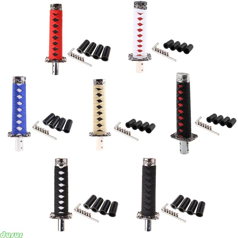 dusur Durable Gear Shift Knob Katana Stick Knob with 4 Adapters Samurai ...