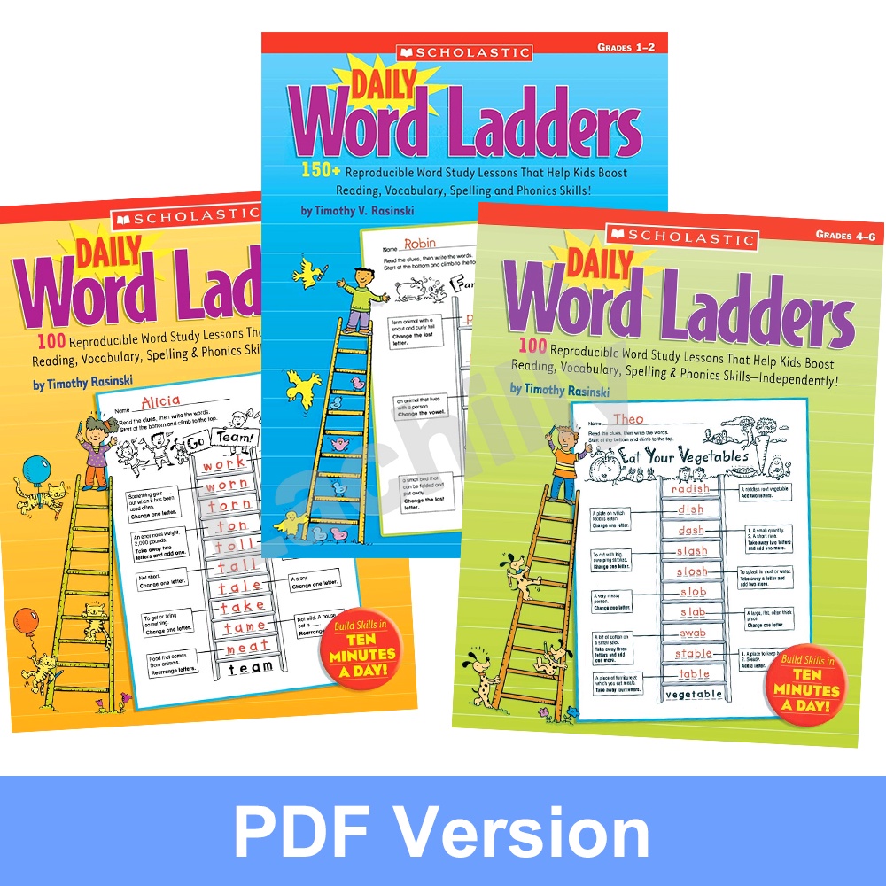 3 books Daily Sight Word Ladders kid learning Vocabulary Spelling ...