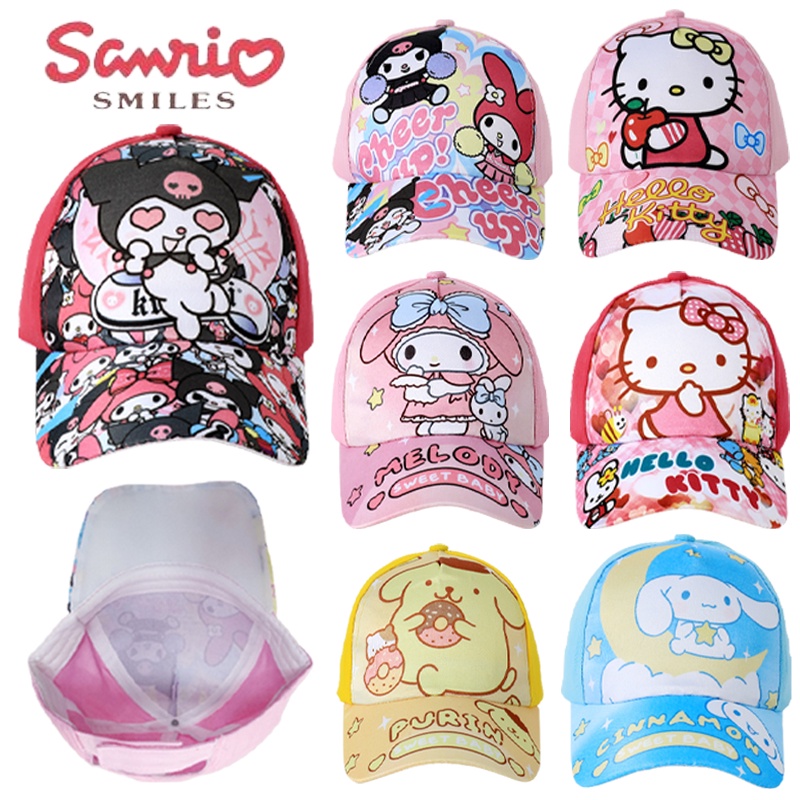 Hello Kitty Kuromi Cartoon Baseball Cap Sanrio Cinnamoroll Pochacco ...