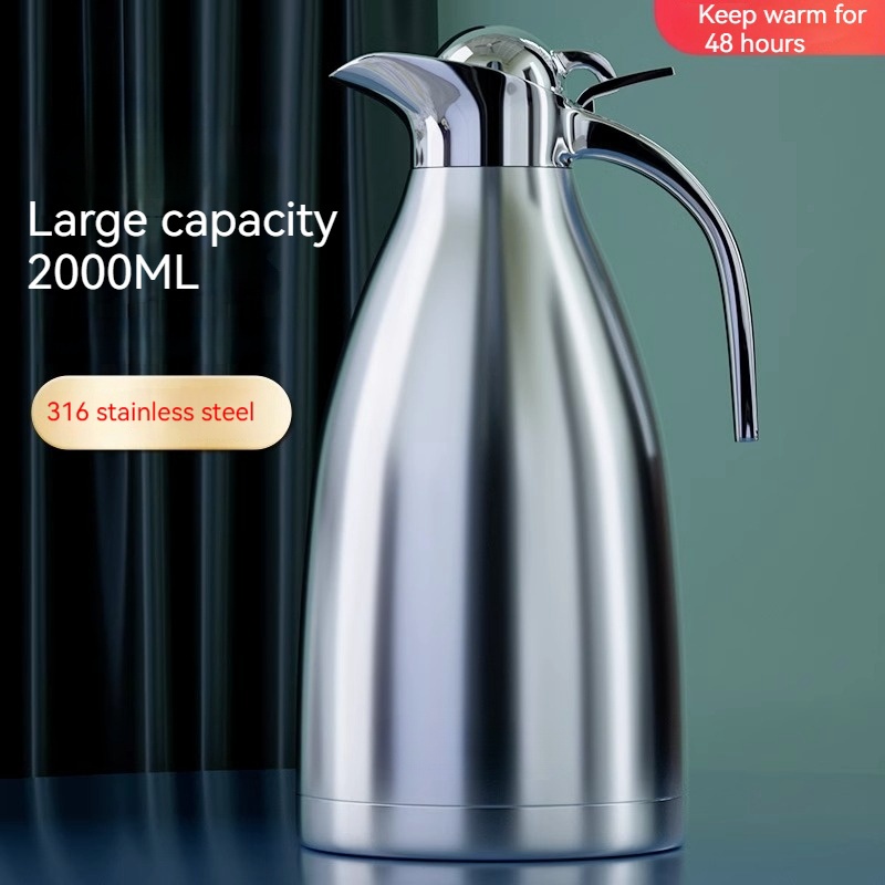 [SG in stock] 2L Thermal Jug 316 Stainless Steel Thermos Flask Large ...