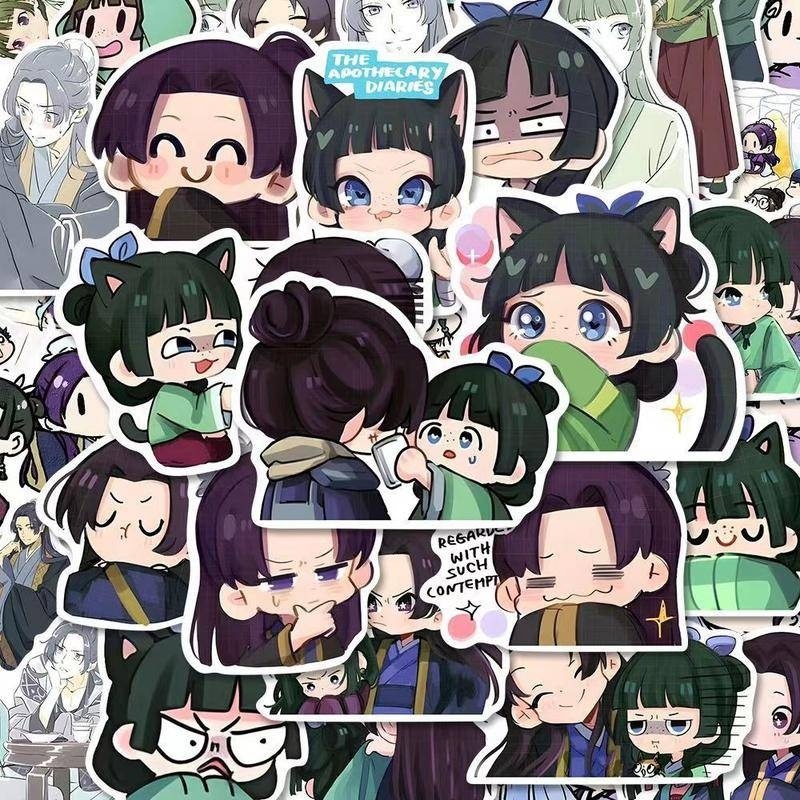 64Pcs/Set Kusuriya no Hitorigoto The Apothecary Diaries Stickers Maomao ...