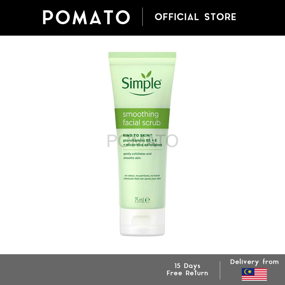 Simple Smoothing Facial Scrub 75mL Kind to Skin | Shopee Singapore