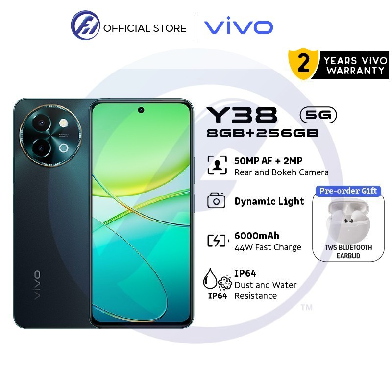 [New Launch] vivo Y38 5G-Large Battery, 120Hz Screen, 50MP Camera, IP64 ...