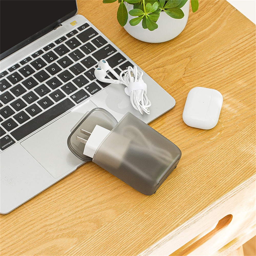 Portable Storage Containers Dustproof Data Cable Storage Box Mobile ...
