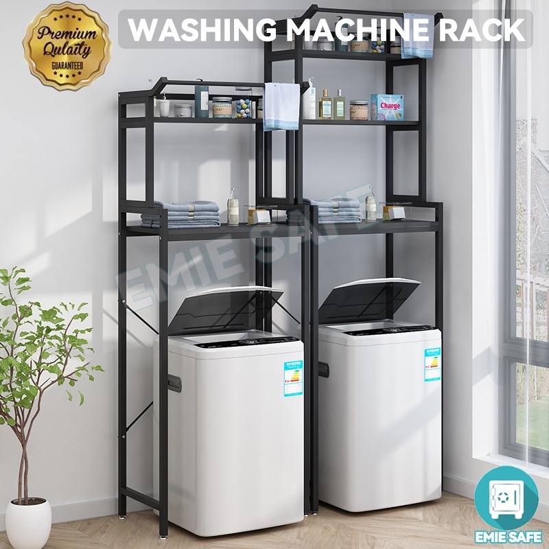 Washing Machine Rack Metal Wood Toilet Rack With Towel Holder Shelf ...