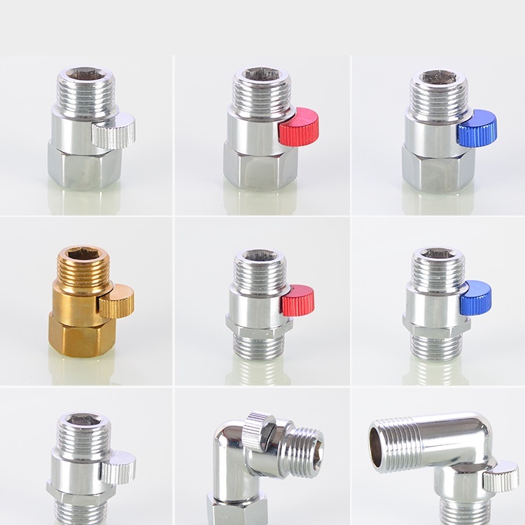[XJK] Water Stop Valve Suitable for 1/2 4 Points All Copper Inner Outer ...