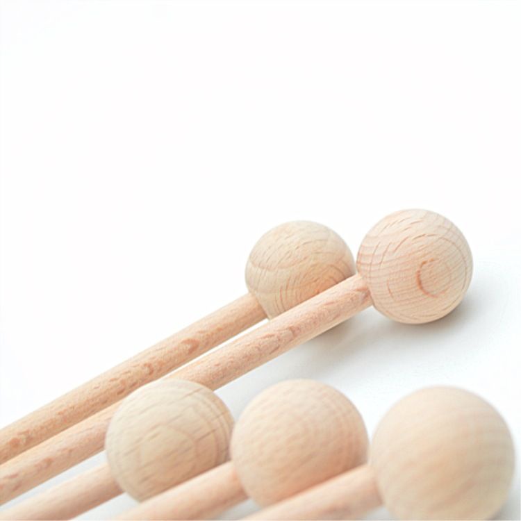 Solid Wood Hammer Rod round Head Hammer Chinese Block Children's ...
