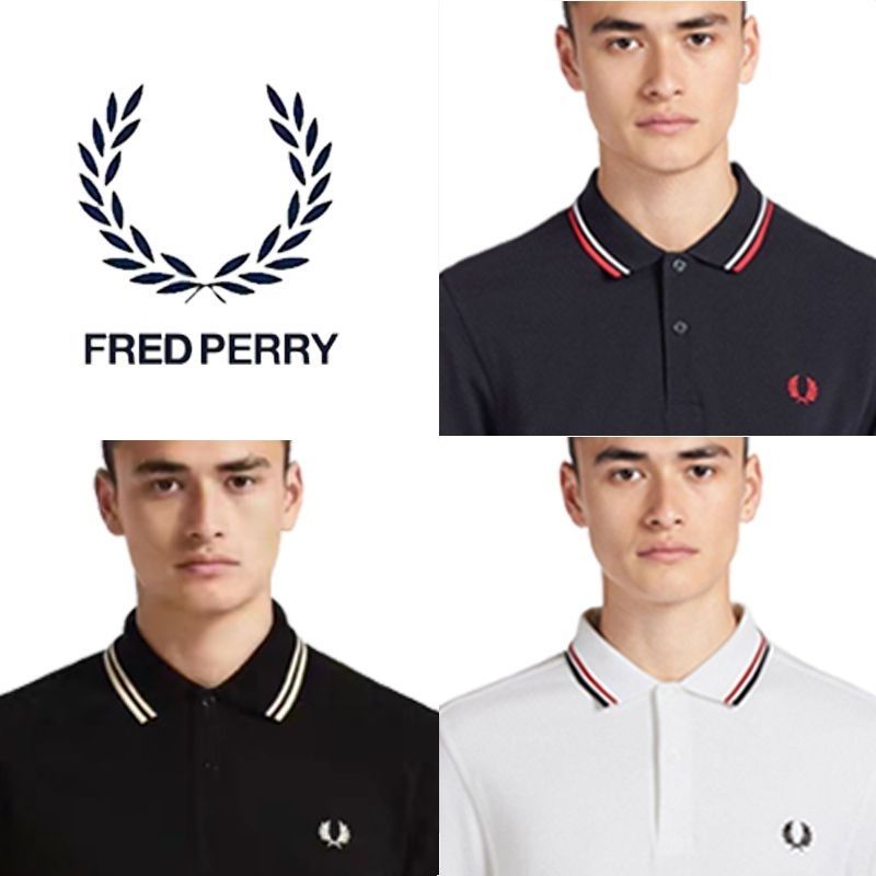 HOT_FRED PERRY Summer New 2024 Wheat Men's POLO Shirt Pure Cotton Lapel ...