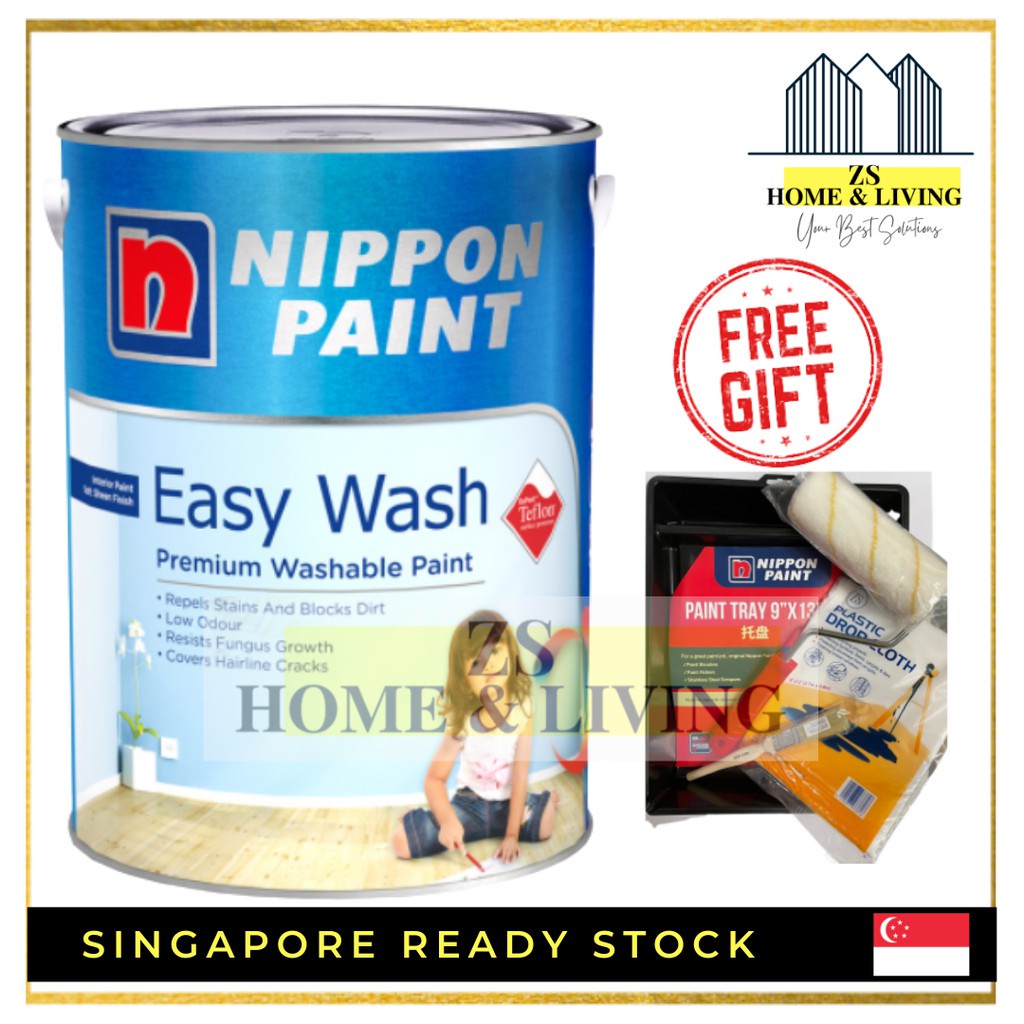 BIG SALES!! (All Colours Available!!) Nippon Paint Easy Wash 1L / 5L ...