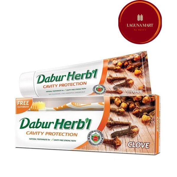 Dabur Natural Toothpaste For Cavity Protection With Toothbrush 150g ...