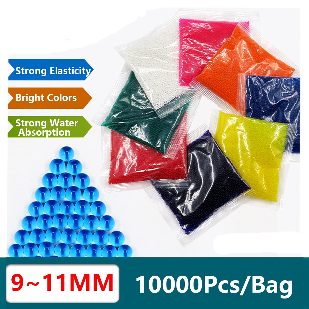 [Ready Stock]10000Pcs/Bag 9~11MM Absorbent Harden Bead Water-absorbing ...