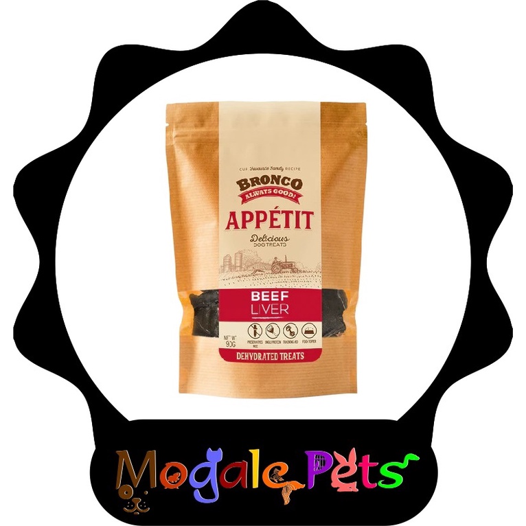 Bronco Appetit Beef Liver Dehydrated Dog Treats 90g | Shopee Singapore