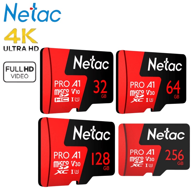 Netac Micro High Speed SD TF Card 256GB 128GB 64GB 32GB High Speed SD ...