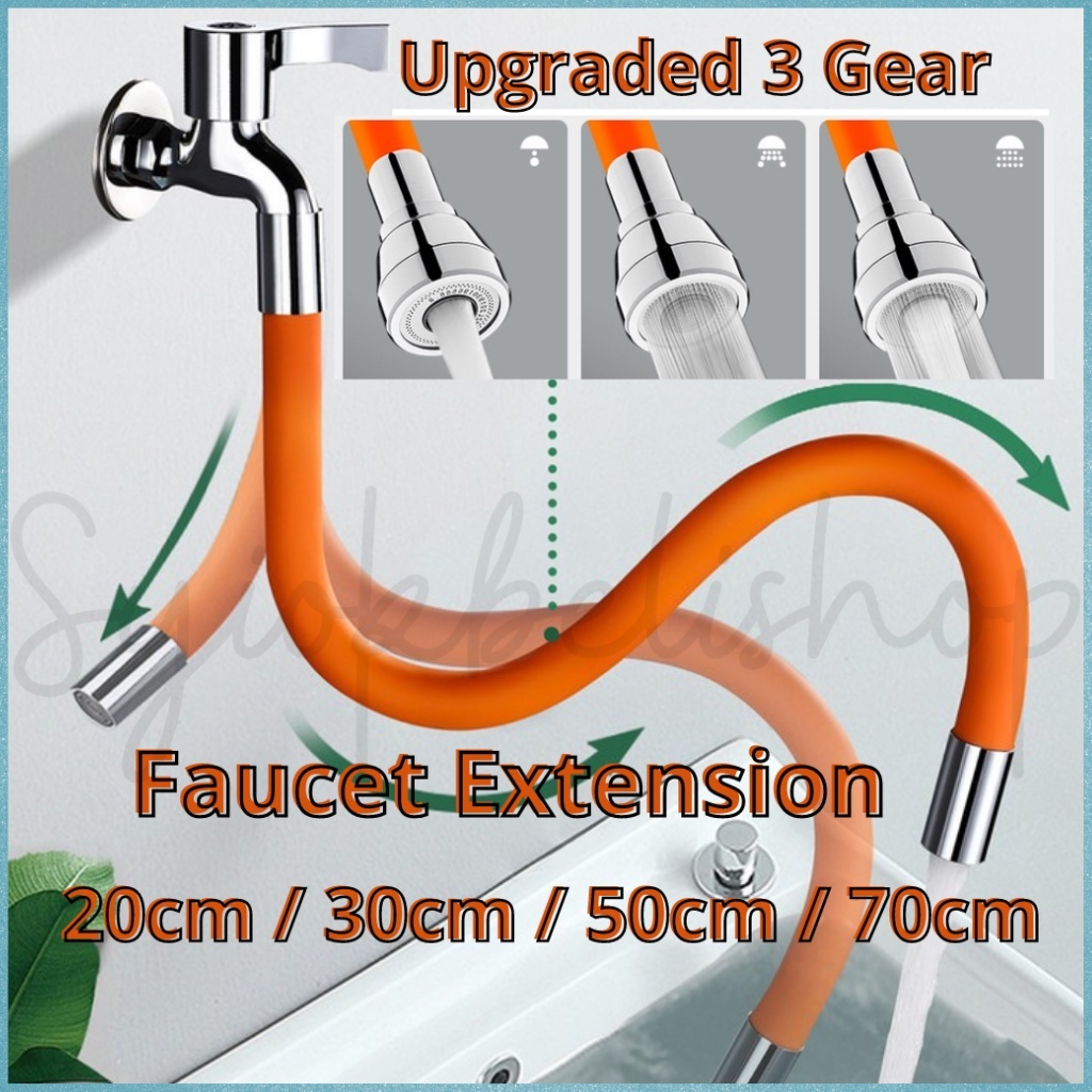 20/30/50cm Universal Faucet Extension Extender 360 Free Bending ...