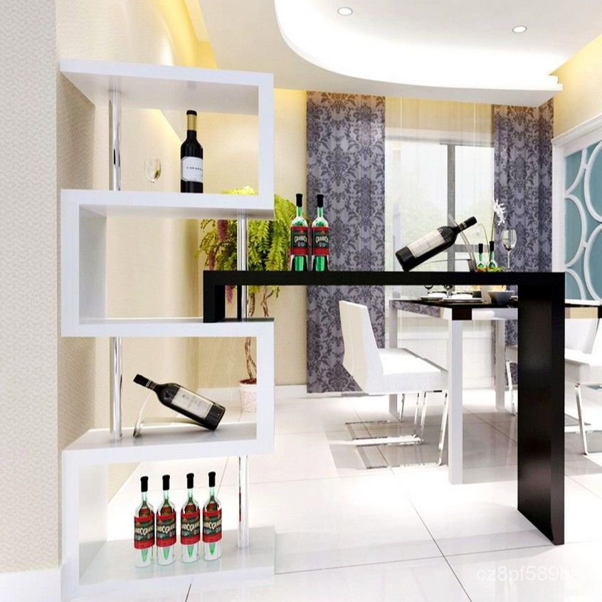 YQ Home Living Room Wall Bar Counter Rotating Bar Counter Computer Desk ...