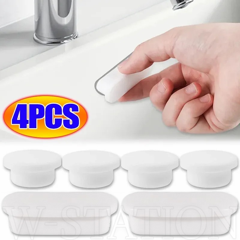 4pcs Kitchen Sink Overflow Silicone Cover / Rectangular Round Wash ...