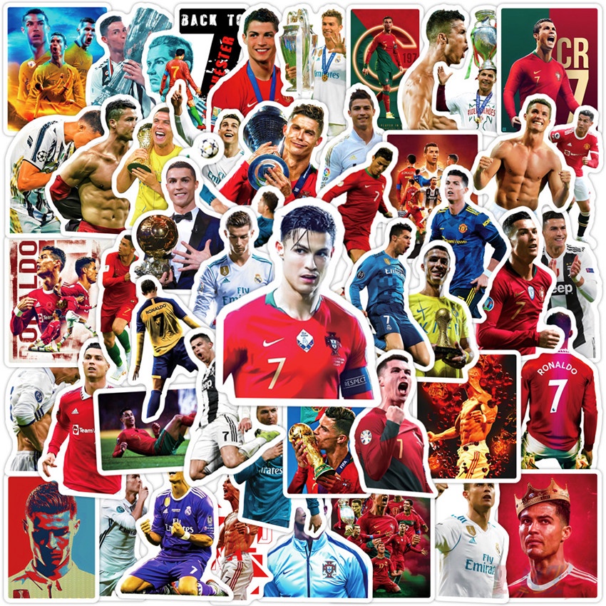 Cristiano Ronaldo Series 01 CR7 Stickers 50Pcs/Set DIY Fashion ...