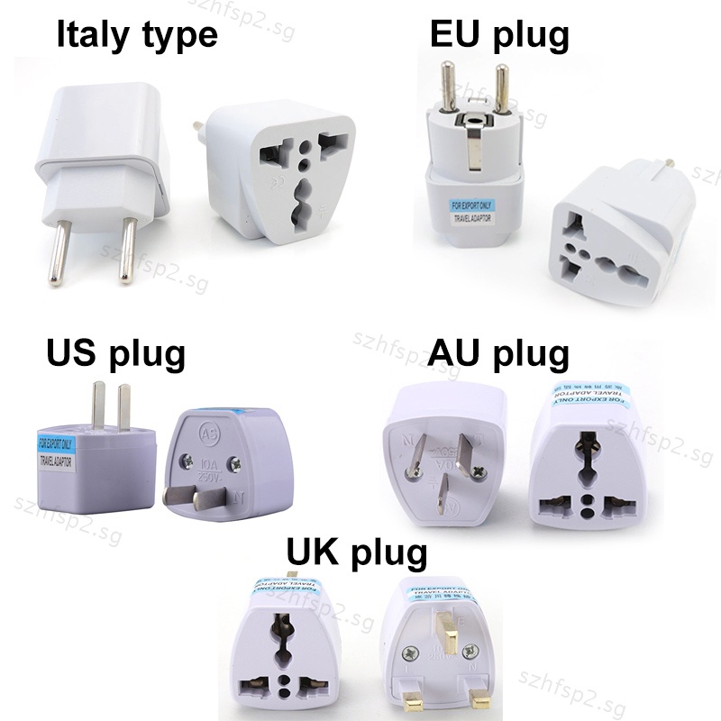 Universal US/UK/AU/itlay EU Plug Adapter USA To Euro Europe AC Power Wall Charger Adapter ...