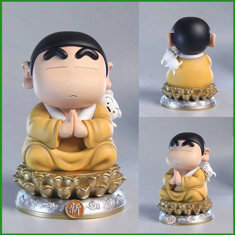 Crayon Shin Chan Cos Sakyamuni Action Figures Ornament Sit in ...