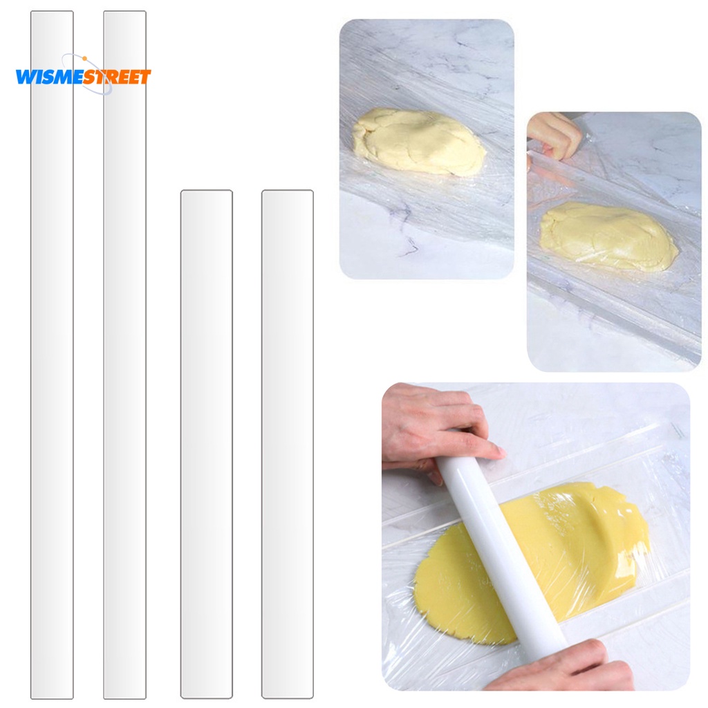 2Pcs Rolling Pin Guide Reusable Food Grade Heat Resistant Acrylic ...