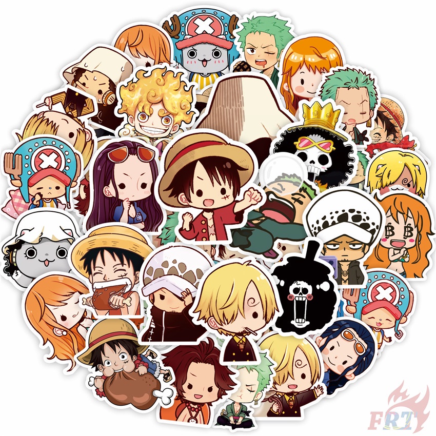 80Pcs/Set Q Funny One Piece Series 01 Stickers DIY Fashion Doodle ...
