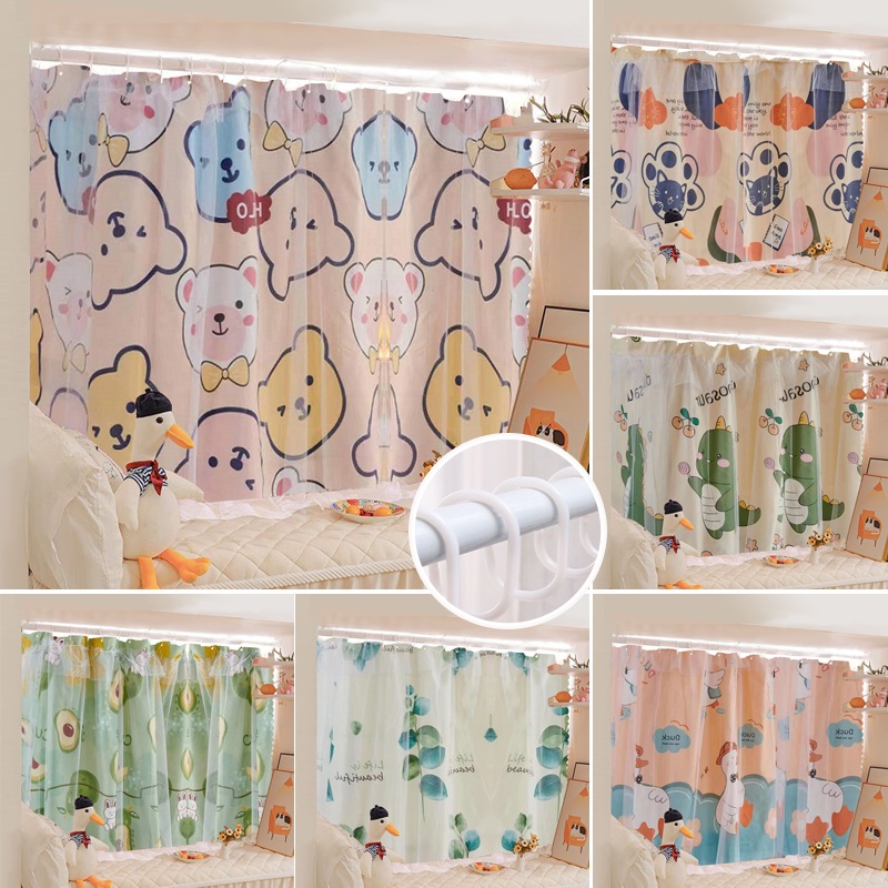 1pcs/Pack cartoon color Short Ring Type Curtain For Room Door/Sliding ...