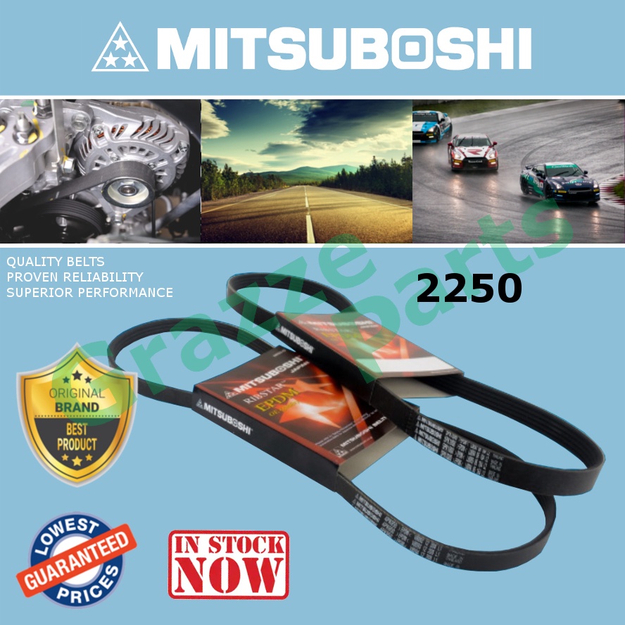 Mitsuboshi V Belt 2250 for Air Cond / Alternator / Power Steering ...