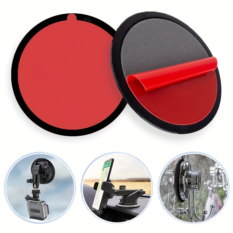 2pcs Adhesive Dashboard Pad Mounting Disk, For Car Suction Cup Phone ...