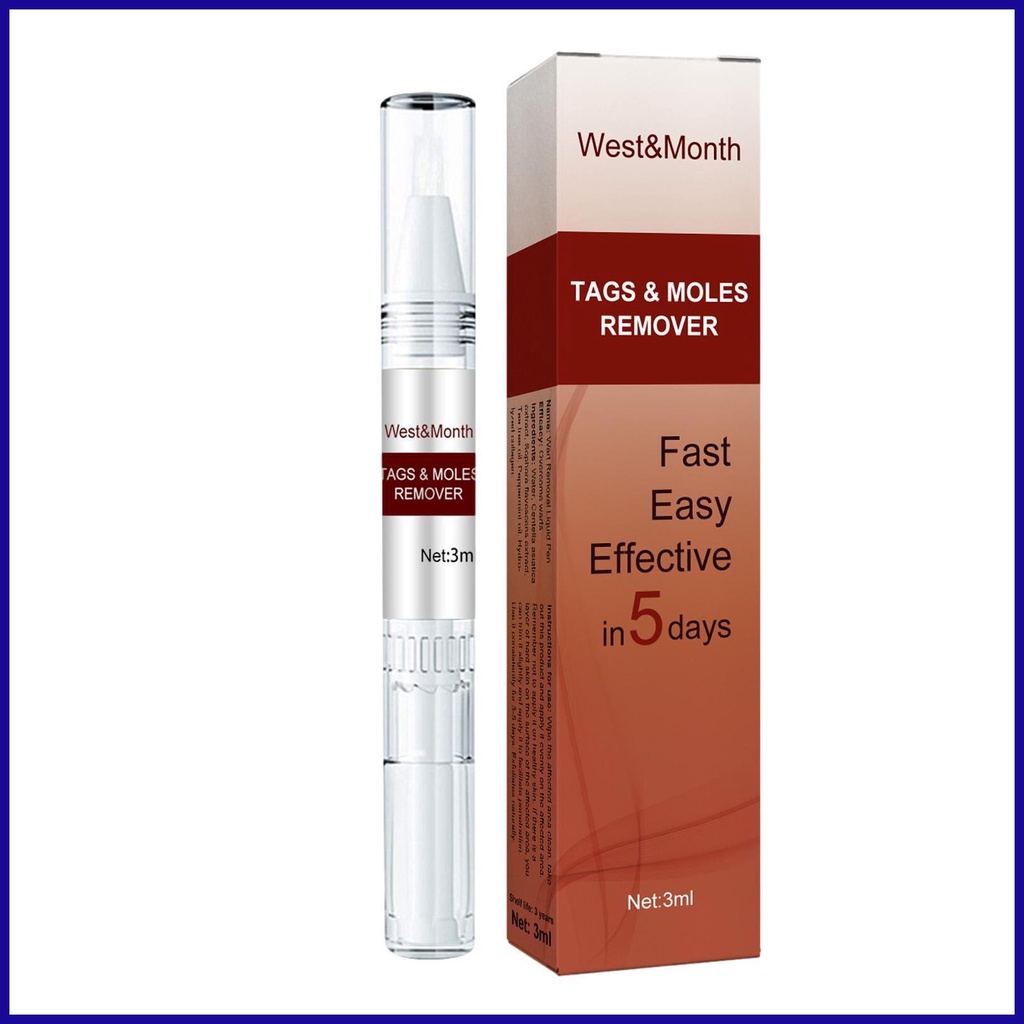 Skin Mole Remover Tags & Moles Remover 3ml Wart Repair Pen Smooth Skin ...