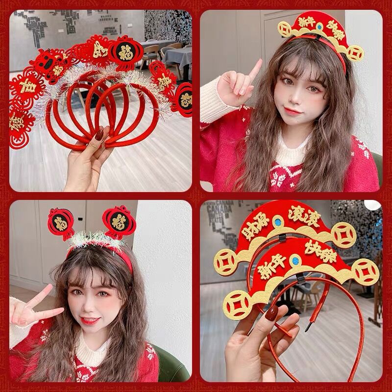 Ready Stock 2024 CNY New Hair Headbands Kid's Gift Chinese Style New ...