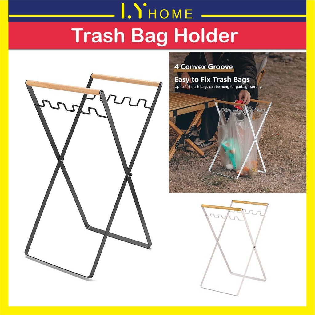 Foldable Garbage Frame Rack Bin Disposable Portable Rubbish Camping ...