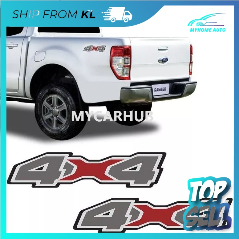 4x4 Offroad Sticker Ford Ranger Raptor Wildtrak XLT Hilux Triton Navara ...