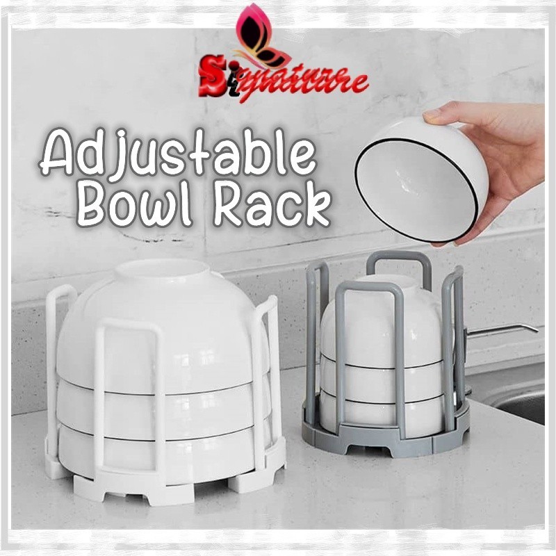 Adjustable Bowl Rack Extendable Dish Rack Creative Sink Drainer Plate ...
