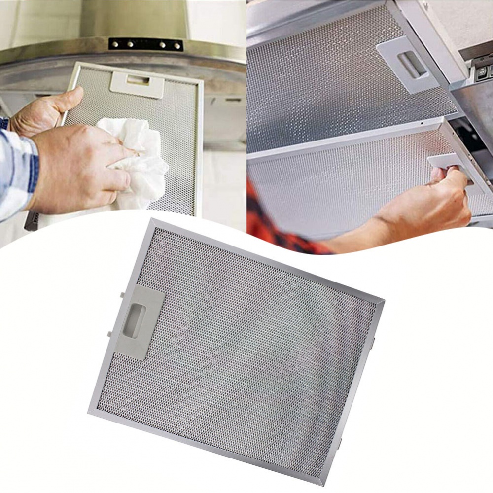 Silver Cooker Vent Filter Hood Filter Hood Filters Metal Mesh Extractor ...