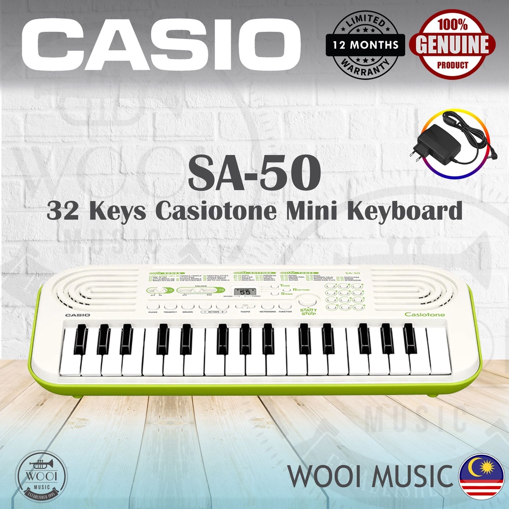 Casio SA-50 32 Keys Casiotone Mini Keyboard SA50 | Shopee Singapore