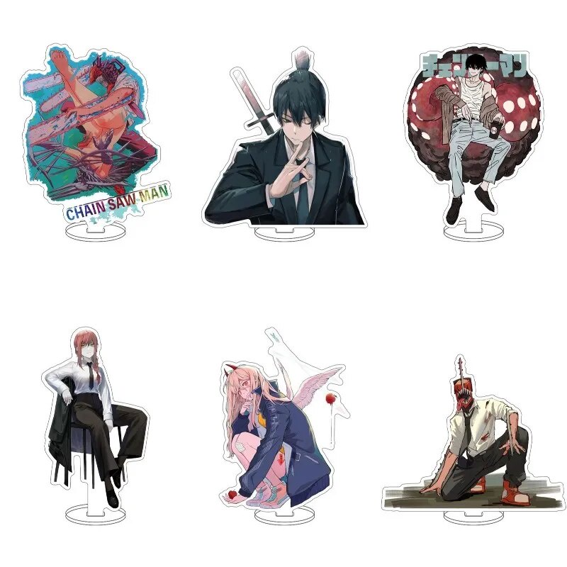 Anime Standee Model Chainsaw Man Denji Cosplay Acrylic Aciton x Power ...