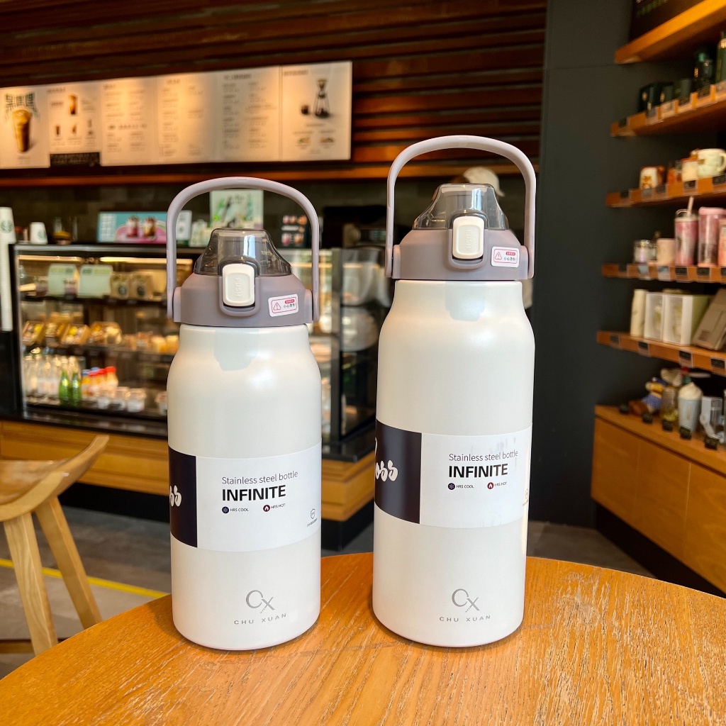CX Thermos Bottle 1.7l/1.3L Water 316 Stainless Steel Tank Flask With 2 ...
