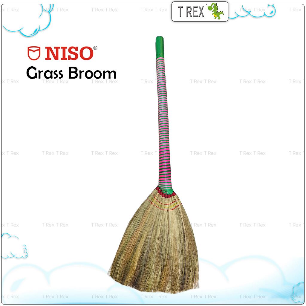 Niso Zebra Strip Grass Broom / Paddy Grass Broom / Roman Broom / Straw ...