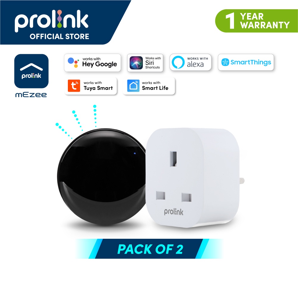 [Twin Pack] Prolink WIFI Smart Plug with Energy Monitor/ IR RF ...