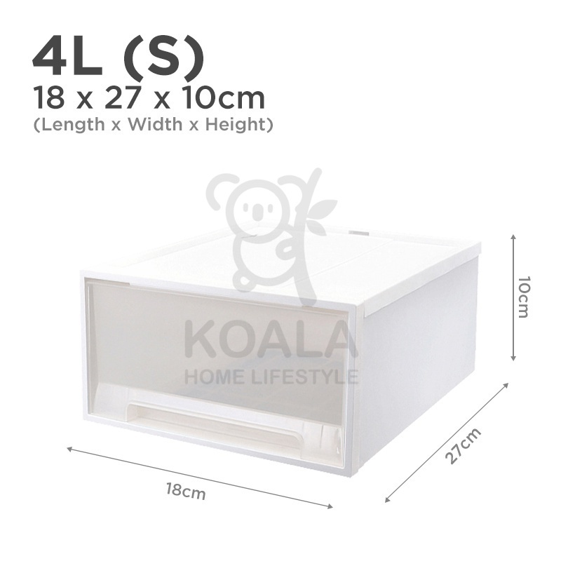 🇸🇬Koala Home🔥Storage Drawers Box Stackable Storage Chest Drawers Box ...
