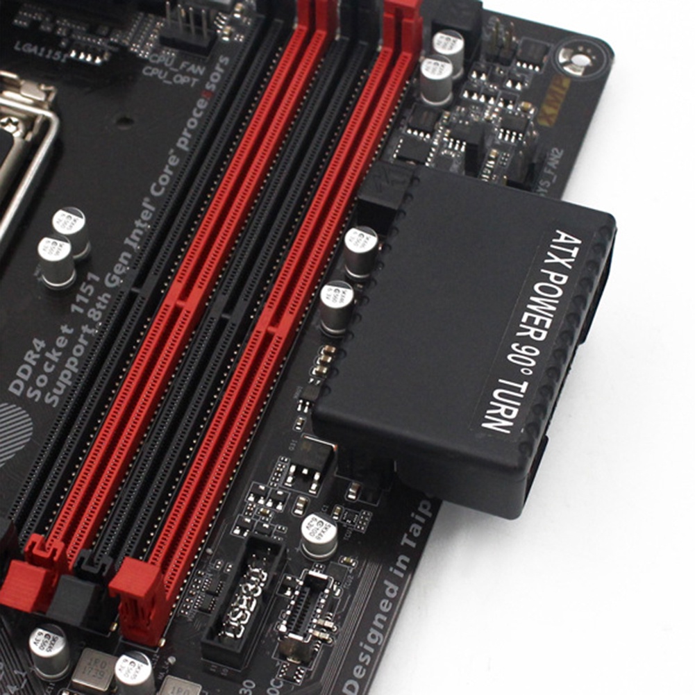 ATX 24 Pin To 90 Degree Power Supply Modular 24Pin Power Supply Cable ...