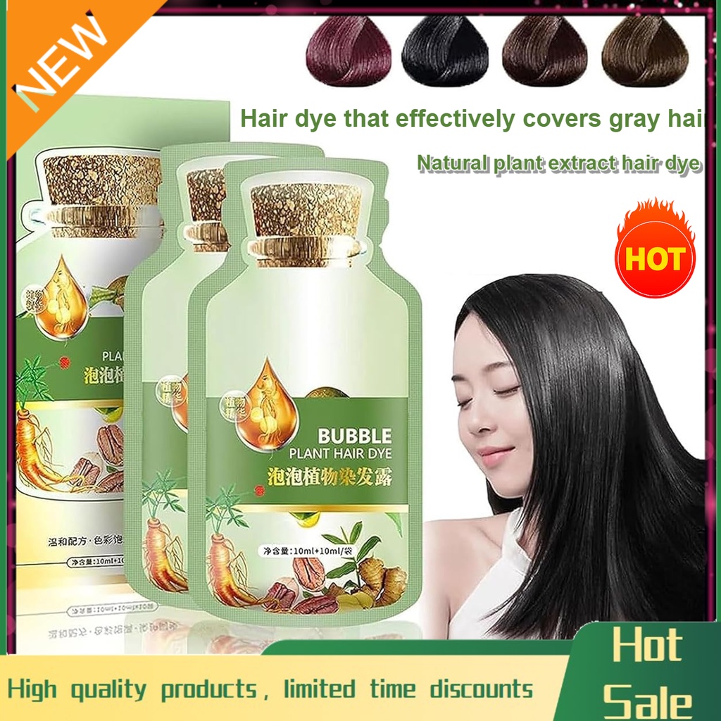 💖Local Sale💖【Plant Extract Hair Coloring Cream】No Harm Scalp and Hair ...