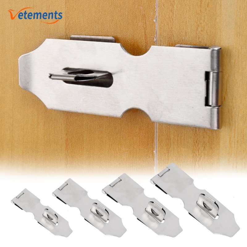 2-5 Inches Anti Theft Hasp Staple Shed Latch Stainless Steel Door Lock ...