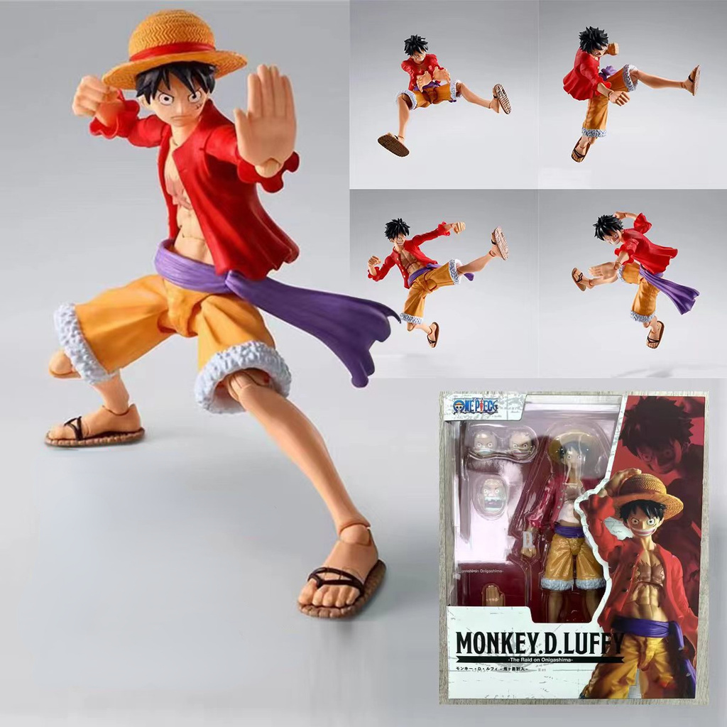 ONE PIECE S.H. Figuart SHF Monkey D. Luffy Action Figure Anime Cartoon ...