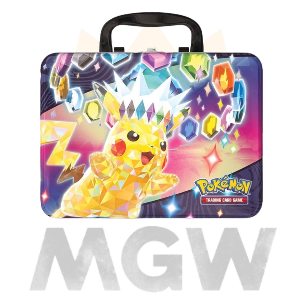 (Ready Stocks) Pokemon TCG 2024 Collector Chest Tins Surging Sparks ...