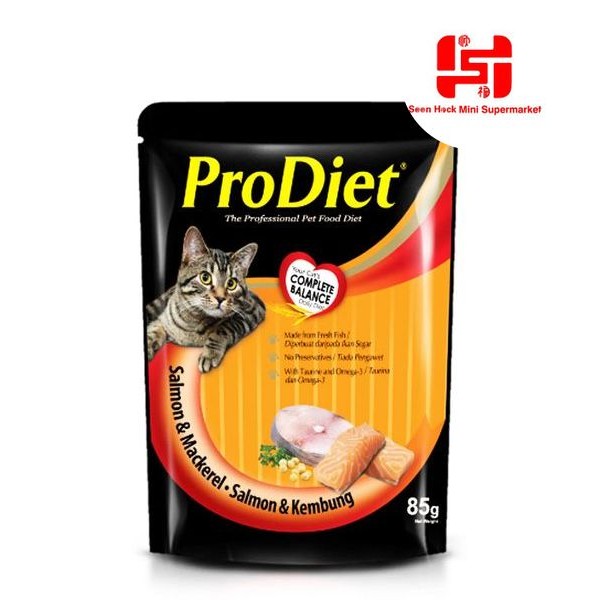ProDiet Salmon And Mackerel Wet Cat Food 85g | Shopee Singapore