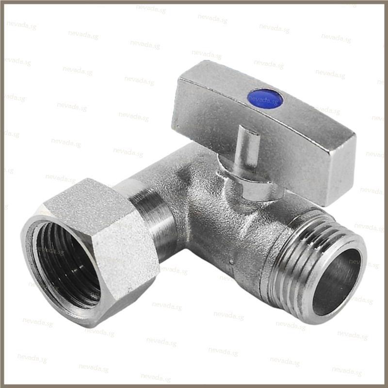 Nevʚ ɞ Stop Valves Adapter 1 2inch Steel Angle Stop Valves T Connector ...