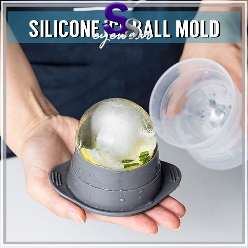 Silicone Ice Ball Mold Silicone Spherical Ice Cube Mould Ice Box ...